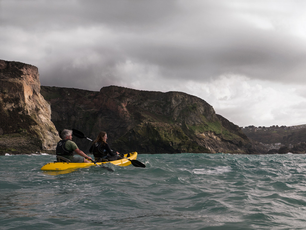 Dramatic skies at Hanover Cove, St Agnes – Koru Kayaking Cornwall